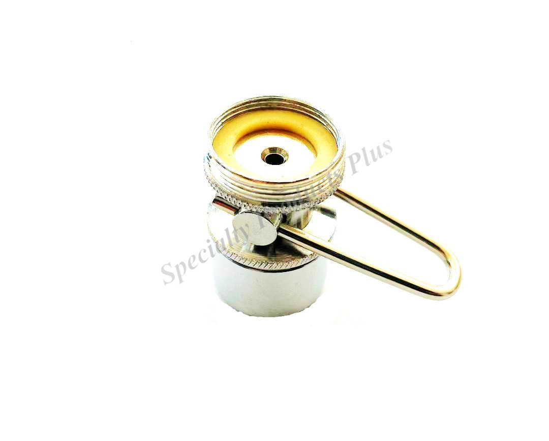 Dual Thread Chrome Aerator With Shut Off