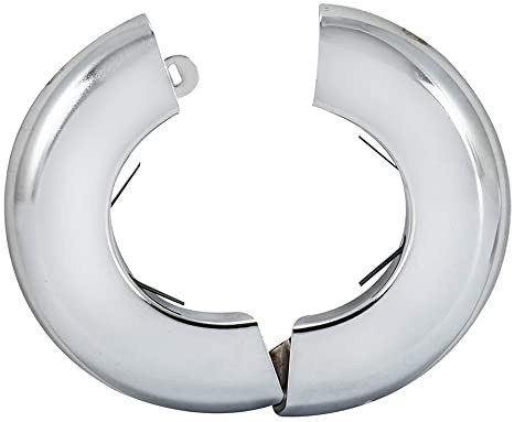 Chrome Medal Floor and Ceiling Split Escutcheon 1 1/2"