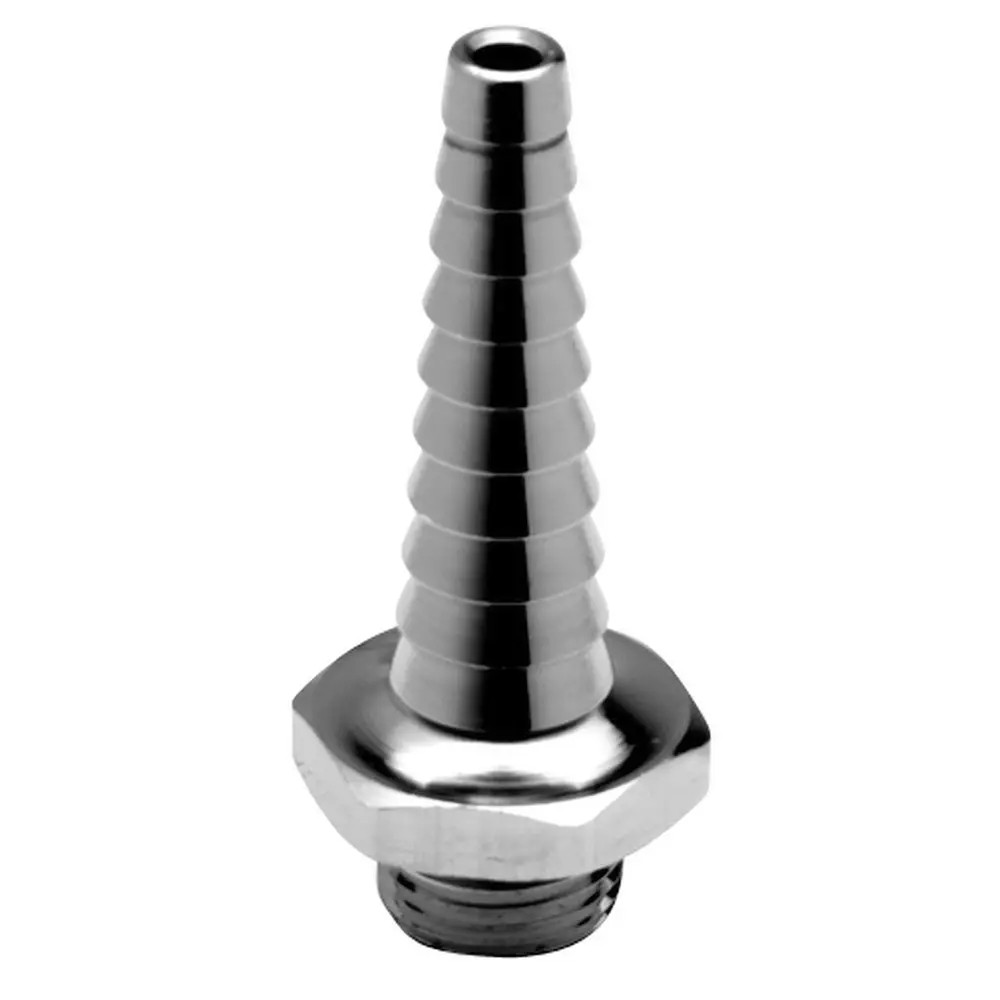 T & S Brass Nozzle Outlet With Hose End & Serrated Tip