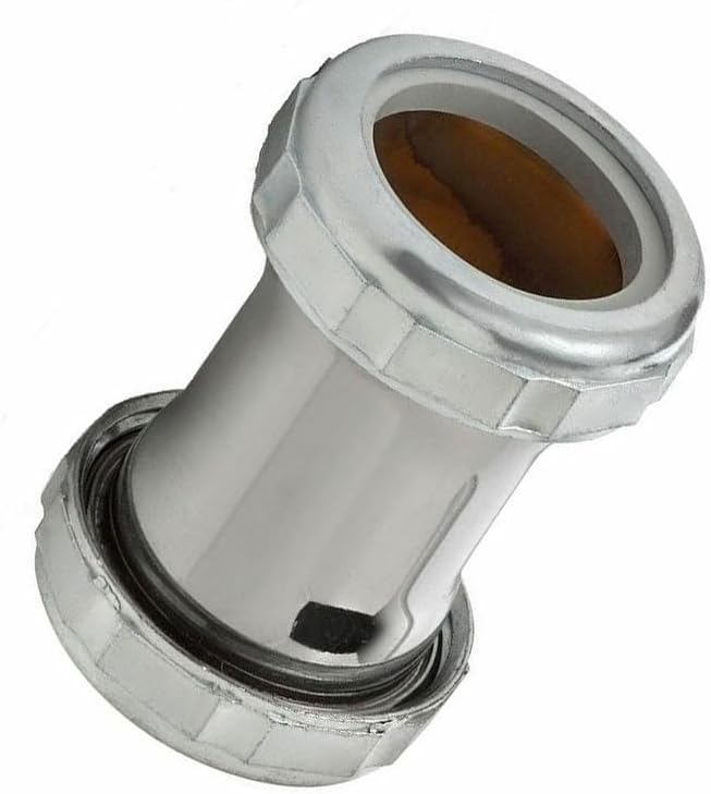 Chrome Plated Brass Slip Joint Coupling