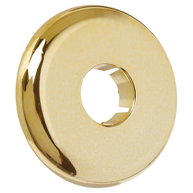 Polished Brass Plastic Split Escutcheon 1/2" C X C
