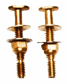 Brass Break Off Closet Bolts 5/16" X 2 1/4"