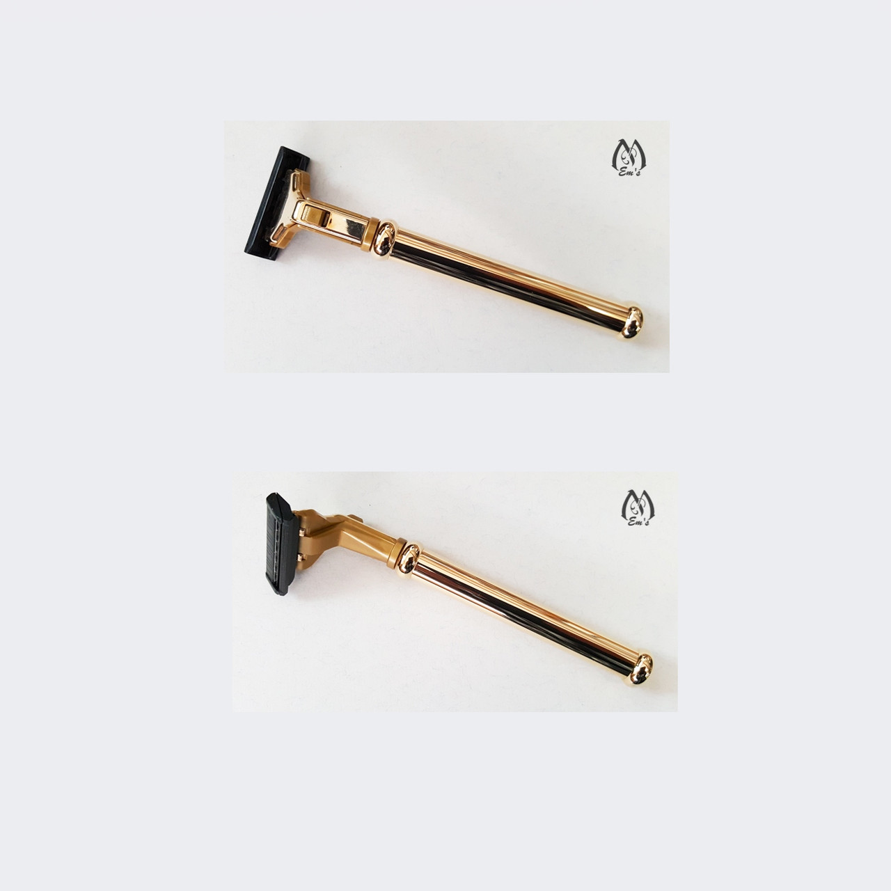 Gold Plated Bulbous Handle Atra Cartridge Razor -Seconds