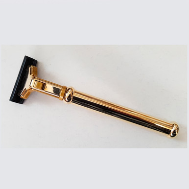 Gold Plated Bulbous Handle Atra Cartridge Razor -Seconds