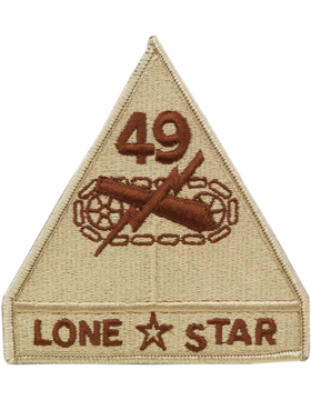 49th Armor Division with Tab Desert Patch