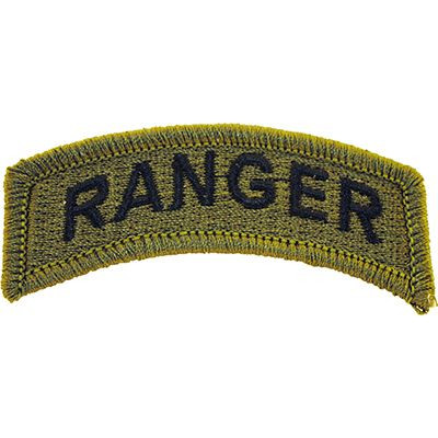 Buy OD and Black Ranger Tab Patch at Army Surplus World