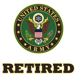 Buy Your US Army Retired Sticker w/Army Emblem at Army Surplus World Today