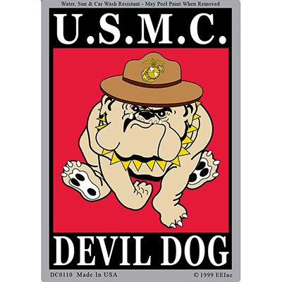 Buy USMC Bulldog Sticker at Army Surplus World