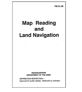US Military Surplus Map Reading and Land Navigation Manual at Army ...