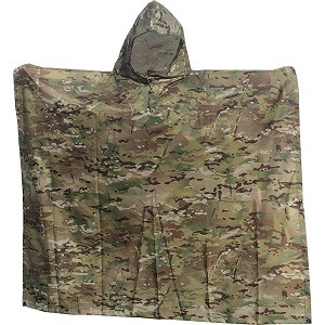 Buy Multicam Waterproof Ripstop Hooded Nylon Military Poncho - Made in ...