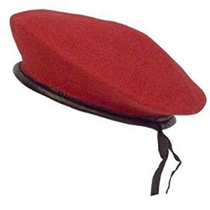 Inspection Ready Wool Military Red Beret at Army Surplus World