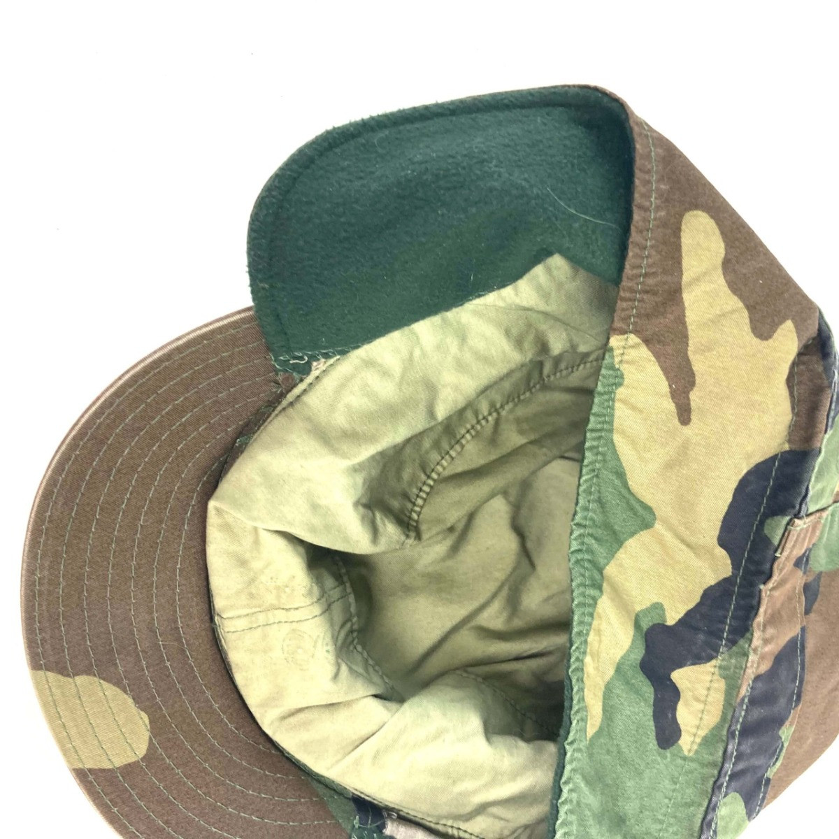 Used USGI Cold Weather Patrol Fatigue Cap With Ear Flaps