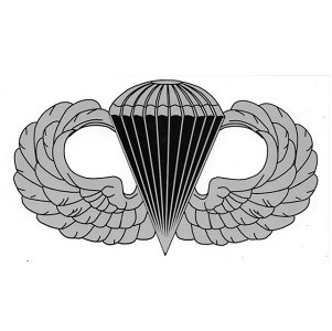 US Army Jump Wings Chrome Emblem