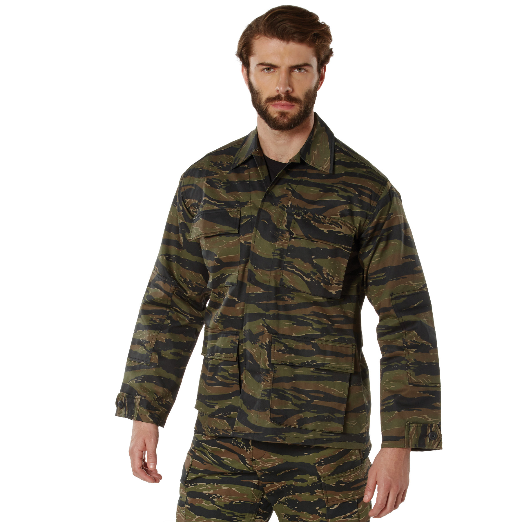 Tiger Stripe BDU Shirt Quality Gear Army Surplus World