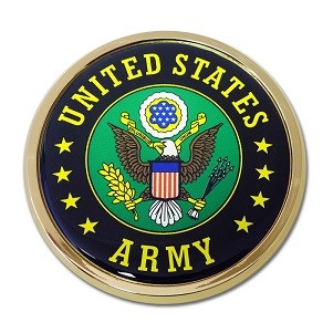 US Army Jump Wings Chrome Emblem