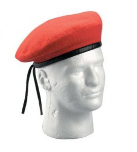 Inspection Ready Wool Military Red Beret at Army Surplus World