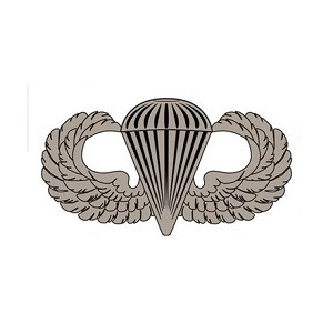 US Army Jump Wings Chrome Emblem