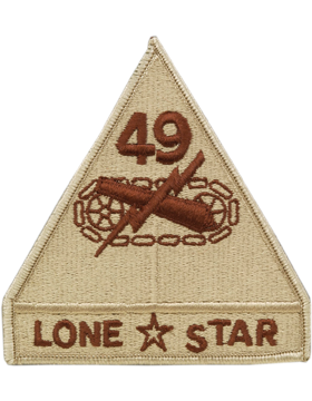 49th Armor Division with Tab Desert Patch
