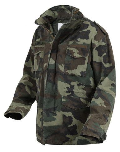 Buy Vintage Woodland Camo Field Jacket at Army Surplus World