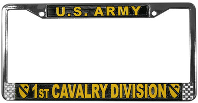 Buy 1st Cavalry Division License Plate Frame at Army Surplus World