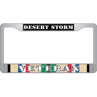 Buy Desert Storm Veteran License Plate Frame at Army Surplus World