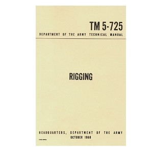 US Military Surplus Technical Manual on Rigging at Army Surplus World