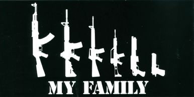 My Family Bumper Sticker - Army Surplus World