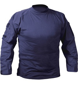 Navy Blue Fire Retardant NYCO Combat Shirt at Army Surplus World