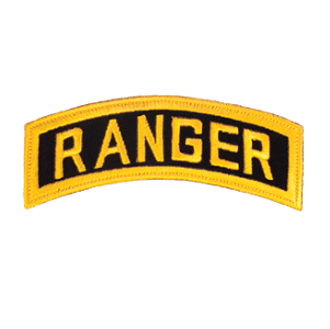 Black and Gold Ranger Tab Patch