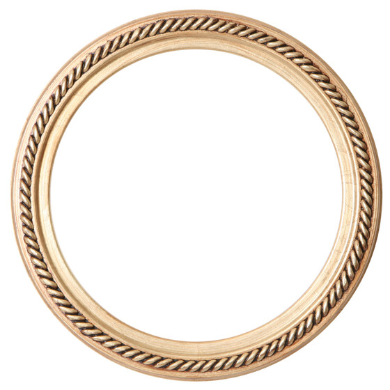 Circle Frame | Series 604 Antique Gold Leaf