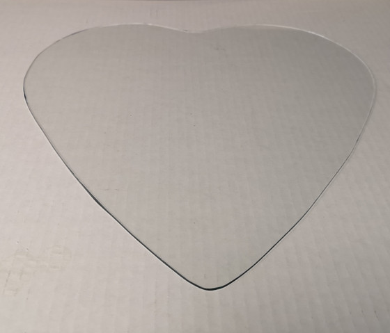 Heart Glass-Premium Clear Flat
