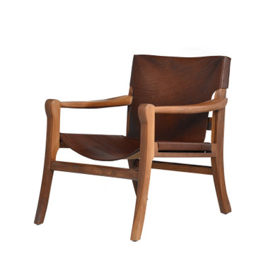 Blackwater Leather Sling Chair | Moore & Giles