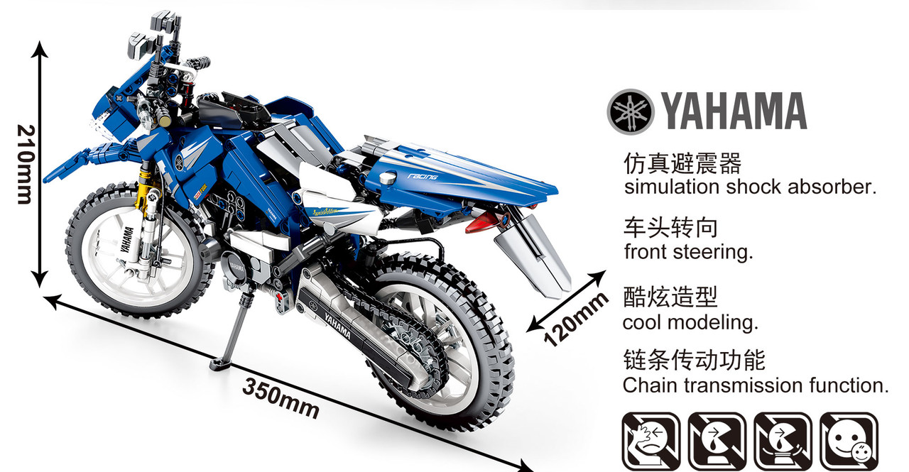 Super Motorcycle - Blue - GooGY Toys