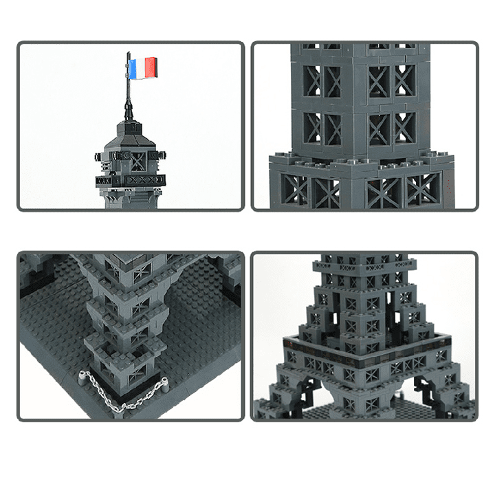 WANGE Eiffel Tower (France) 976 pcs. Building Blocks Toy Set World ...