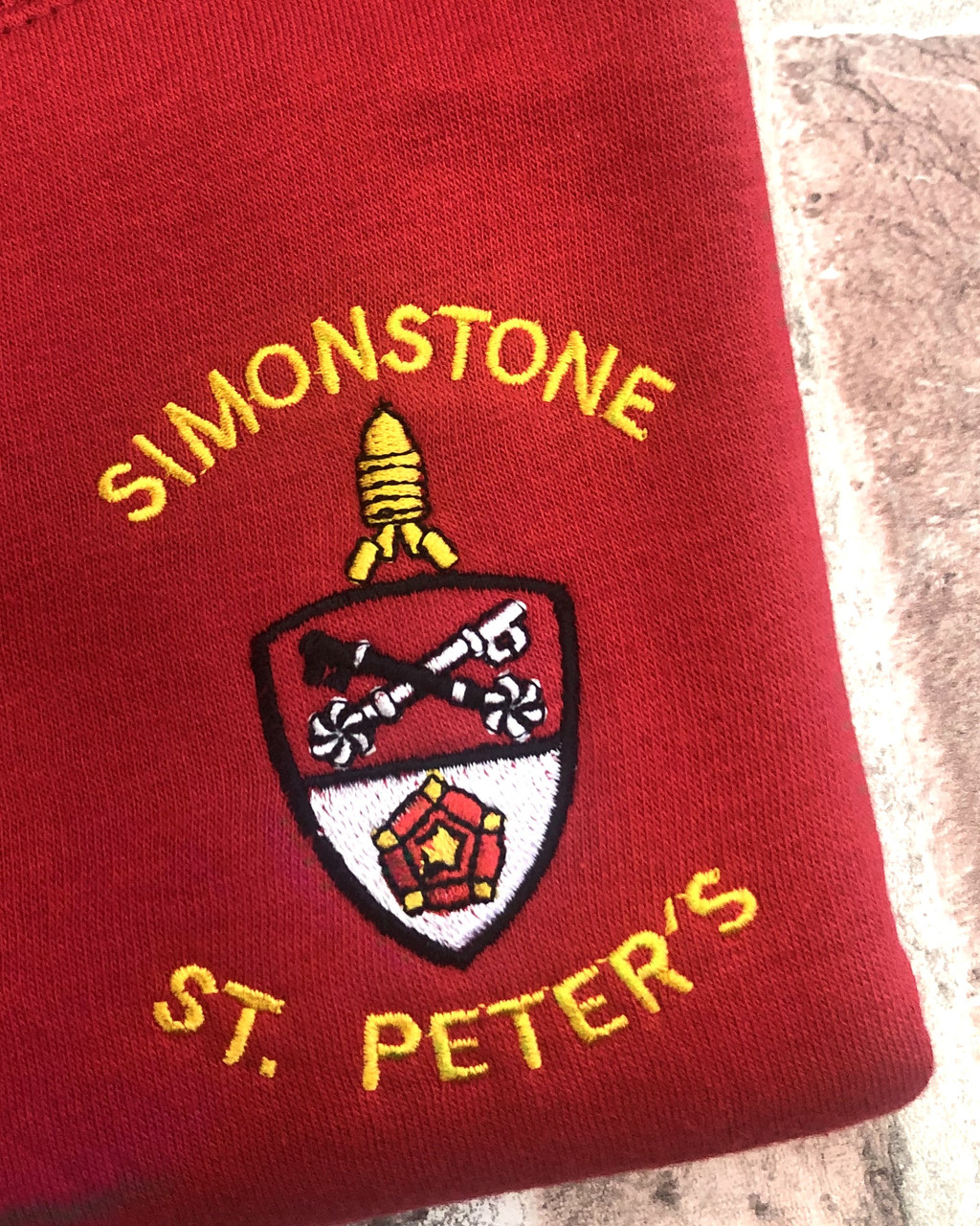 Simonstone St Peter`s Girls Red Cardigan