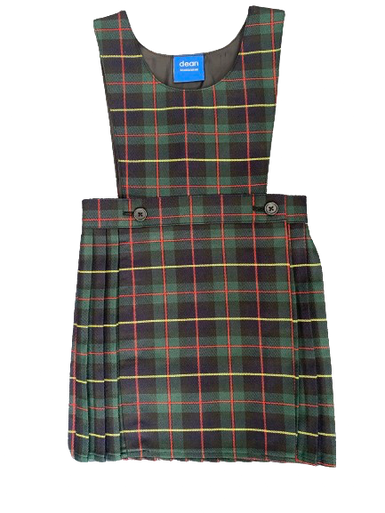 Ribblesdale Primary Green Tartan Pinafore