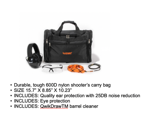 Lyman Pistol Range Kit 380/9/38/357