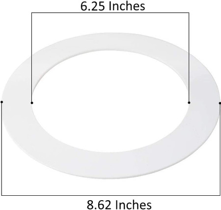 MATTE GOOF/TRIM RING FOR 6 OR 8 INCH CAN - Hawk Lighting