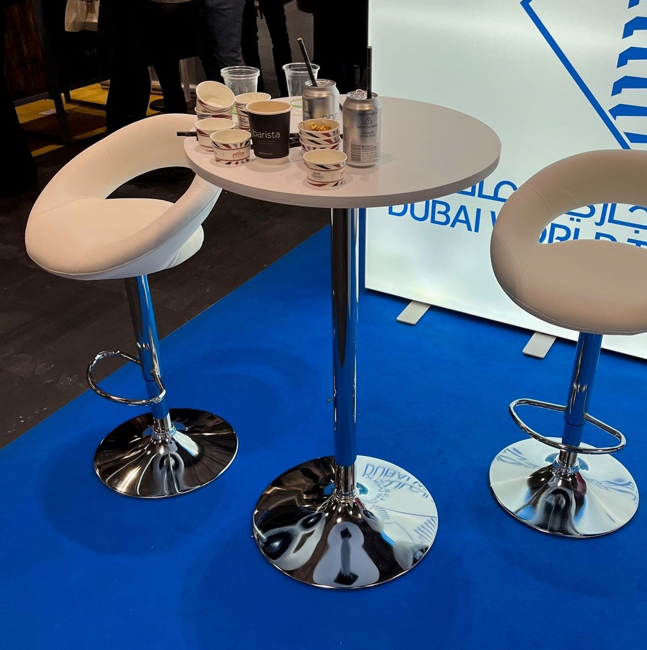 Como Poseur Table - White at Simply Bar Stools