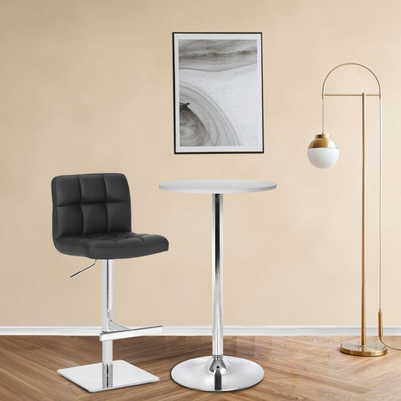 Como Poseur Table - White at Simply Bar Stools