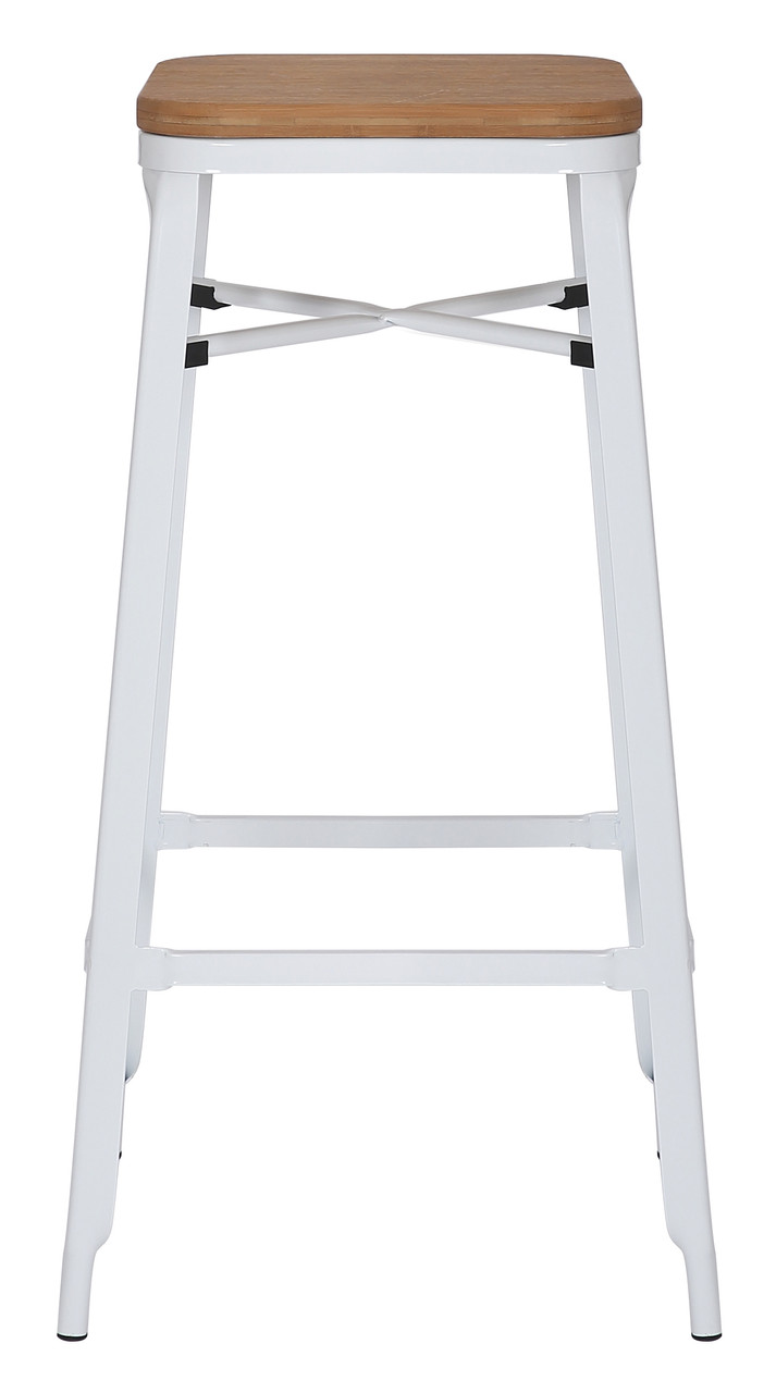 Ex Display Range - Turin White Bar Stool - Simply Bar Stools