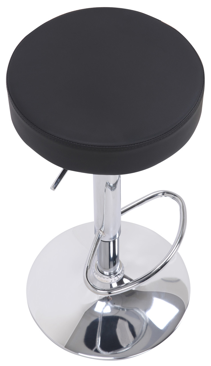 Ex Display Range Semplice Bar Stool Faux-Leather Black | Simply Bar Stools