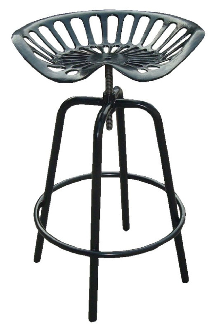Industrial Tractor Bar Stools in Black