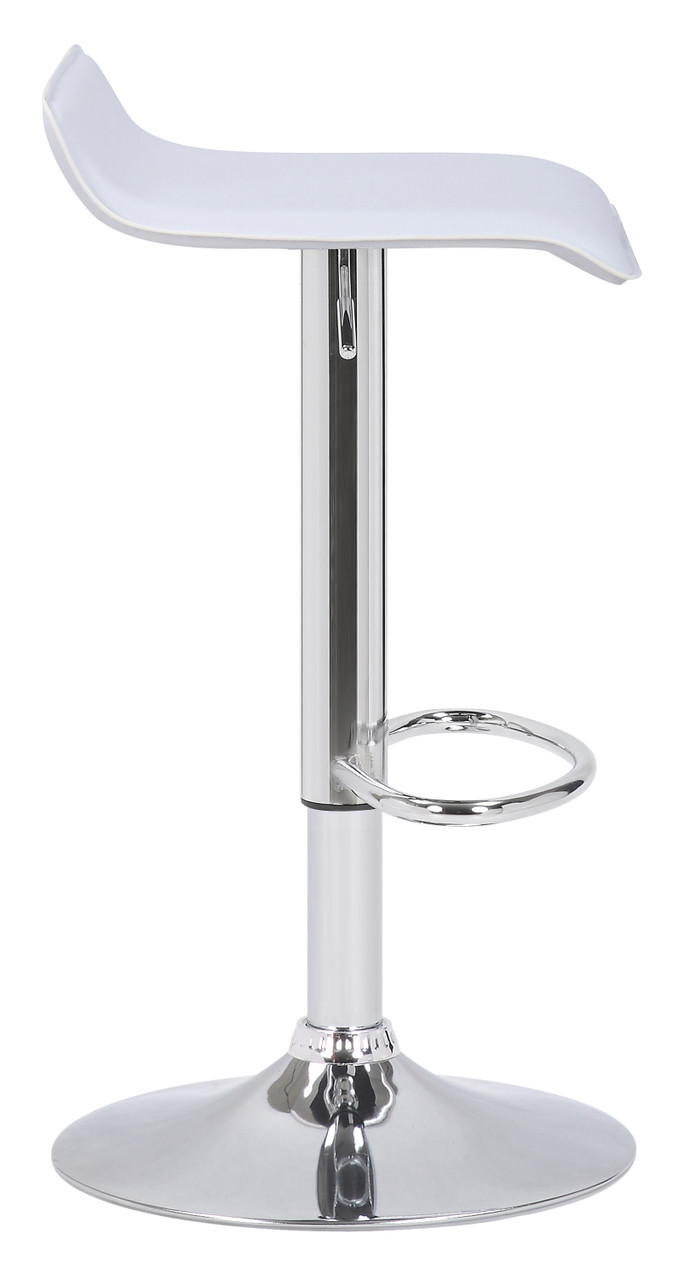 Ex Display Baceno White Kitchen Bar Stool | Contemporary Style