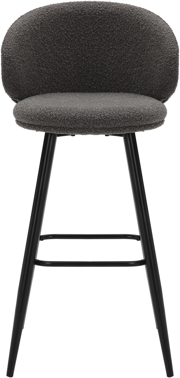 Roma Boucle Bar Stools - Grey | Simply Bar Stools