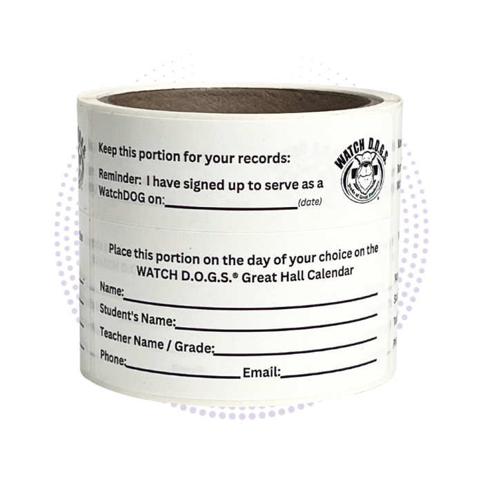 'Line up & Sign up' Stickers (100 per roll) - WATCHDOGS