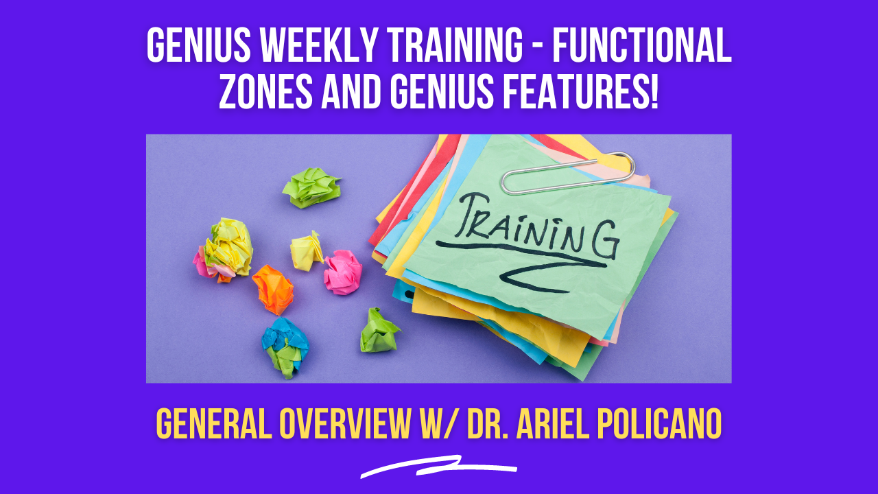 Genius Weekly Training - Functional Zones with the Genius! - Genius ...