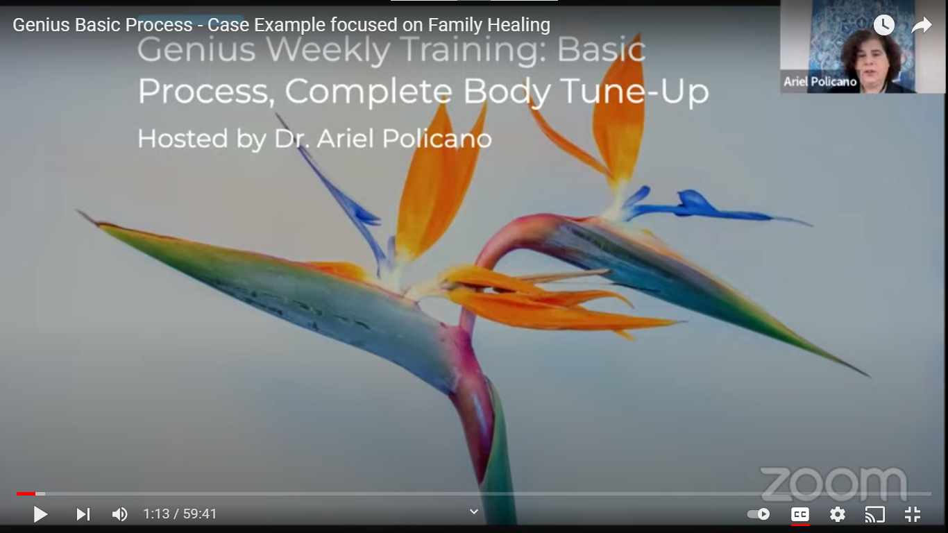 Genius Basic Process - Case Example focused on Family Healing - Genius Biofeedback