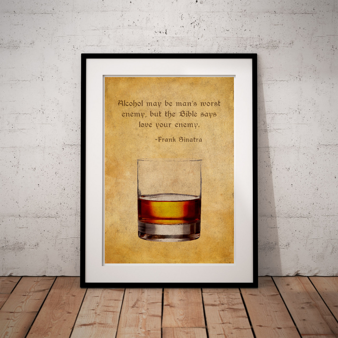 OLD WHISKY GLASS FRANK SINATRA