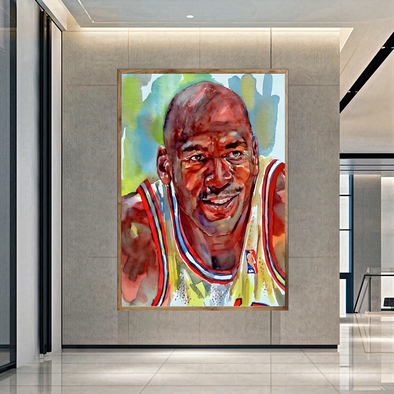 Jordan Portrait Painting 02